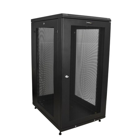 Startech.Com 24U Server Cabinet / Network Cabinet - Server Rack Enclosure RK2433BKM | Zoro